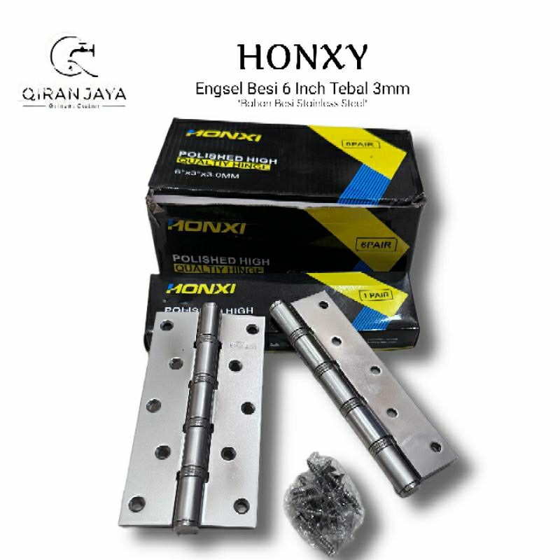 Jual Engsel Pintu Besar 6 Inch Tebal 3mm HONXI Per pasang | Shopee ...