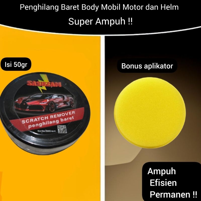 Jual SASUZAM SCRATCH REMOVER Penghilang Baret Body Mobil Motor Helm ...