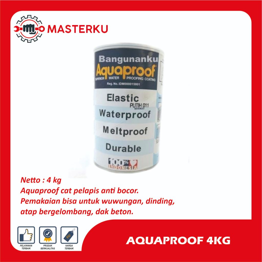 Jual AQUAPROOF CAT PELAPIS ANTI BOCOR WATERPROOFING 1KG/AQUAPROOF/CAT ...