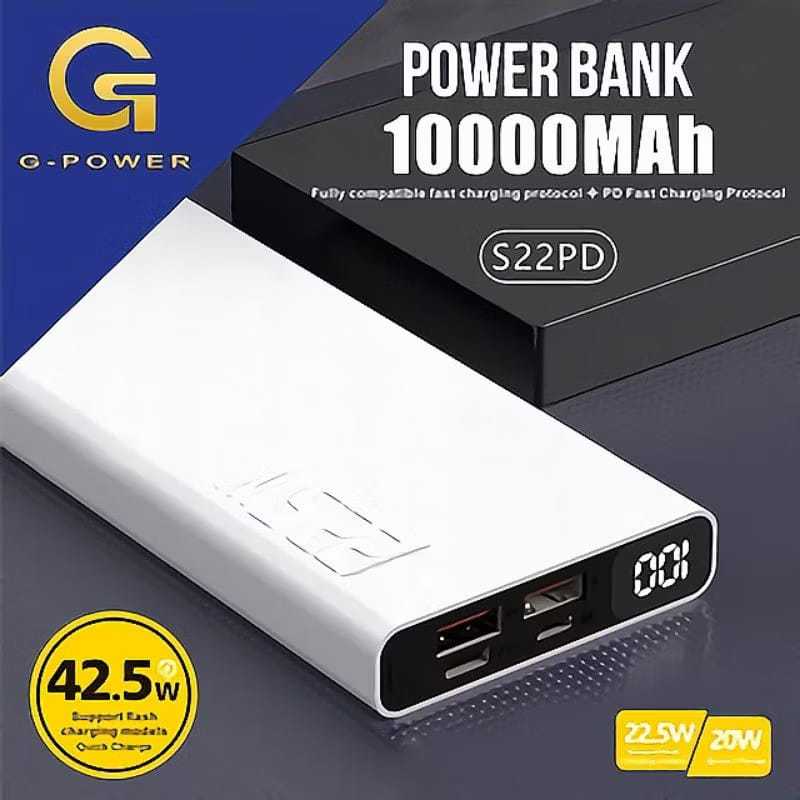 Jual POWER BANK PB GPOWER 10.000MAH INDIKATOR DISPLAY DUAL USB | Shopee ...