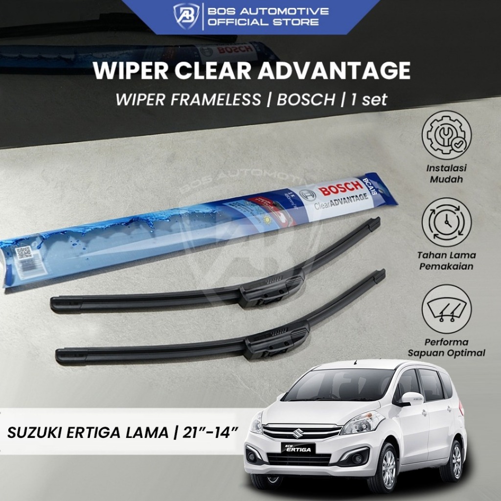 Jual Wiper Blade Bosch Clear Frameless / Karet / Kipas Kaca Depan Mobil SUZUKI ERTIGA LAMA ...