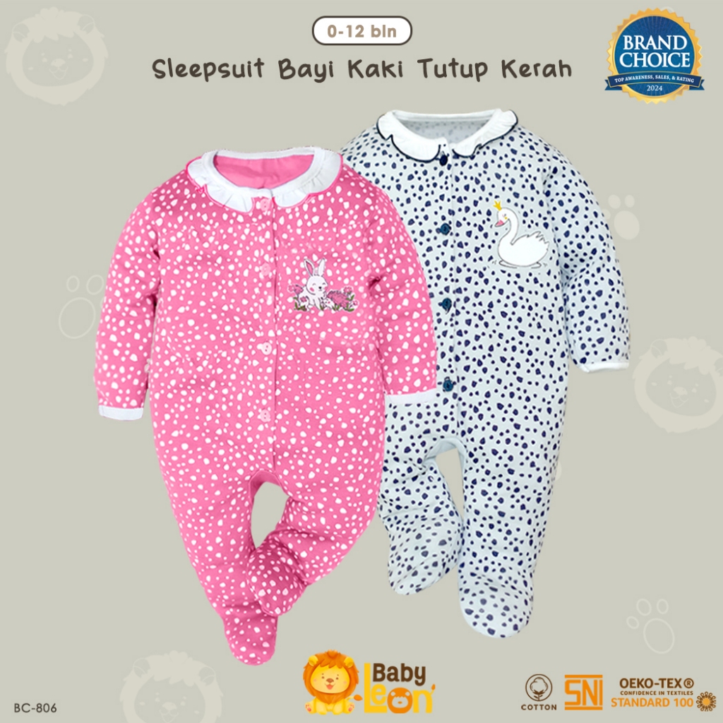 Jual Sleepsuit Bayi BABY LEON Baju bayi Jumpsuit Bayi Lengan Panjang ...