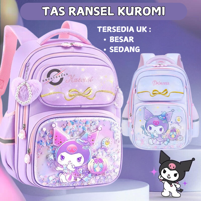 Jual TAS RANSEL SEKOLAH ANAK TK SD WATERPROOF TAS RANSEL ANAK SEKOLAH SD SMP KARAKTER KUROMI ...