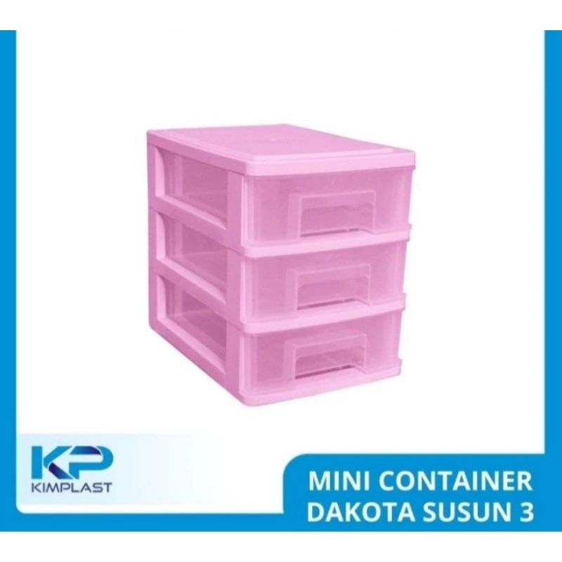 Jual KIMPLAST Mini Container Dakota susun 3 / Rak Laci susun 3 / Rak ...