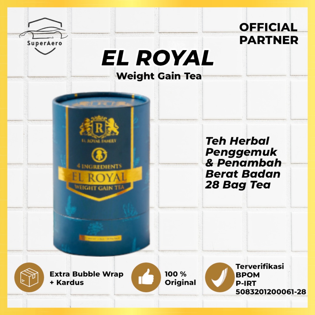 Jual EL ROYAL Weight Gain Tea - Teh Herbal Penambah Berat Badan dan ...