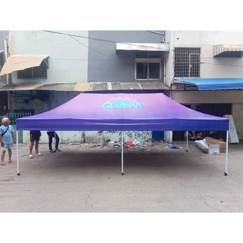 Jual atap tenda lipat ukuran 3x6 atap custom printing bahan 410 ...