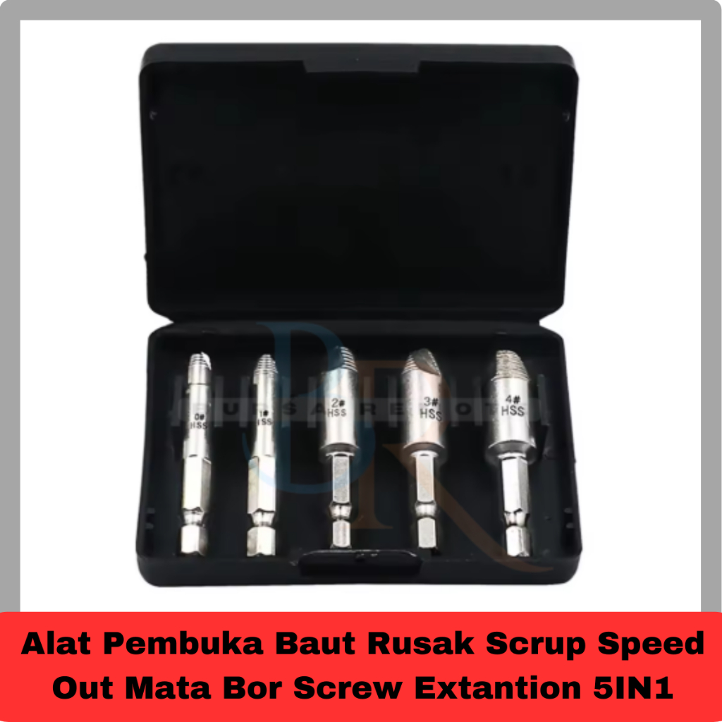 Jual Alat Pembuka Baut Rusak Scrup Speed Out Mata Bor Screw Extantion ...