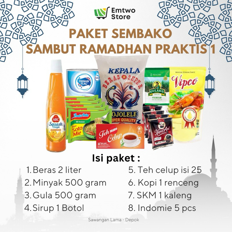 Jual Paket Sembako Sambut Ramadhan Praktis 1 - Packing Dus | Shopee ...