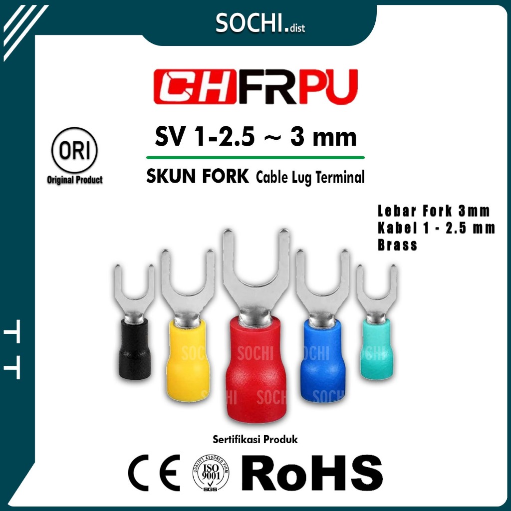 Jual Skun kabel Y Fork - Type SV 1.25 - 3mm | Shopee Indonesia