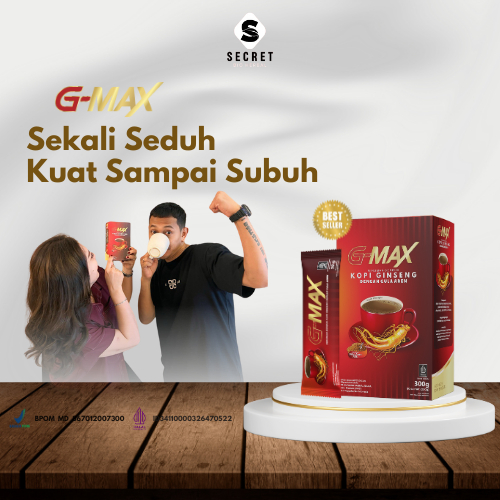 Jual Kopi Gmax Original - Kopi Stamina Pria Kuat Tahan Lama - G-MAX Kopi Ginseng GMAX Coffee G ...