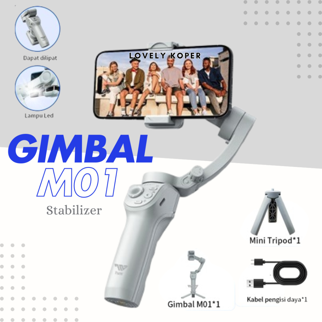 Jual Gimbal Stabillizer Hp Q08 Q09 M01 Tongkat Selfie Tongsis Anti ...