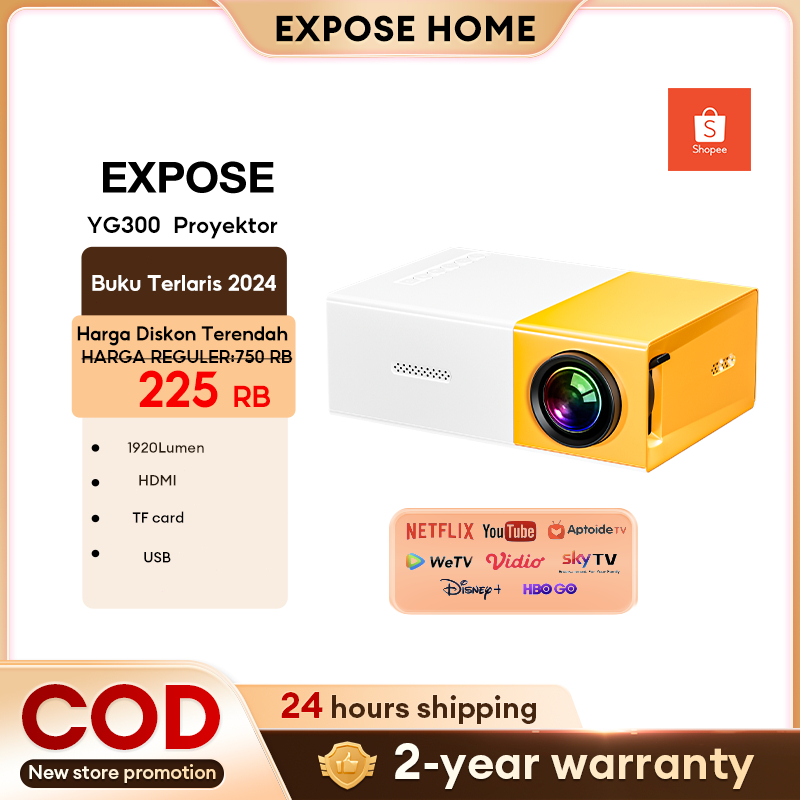 Jual Proyektor mini YG300 Portable Led mini Proyektor hp mini Home ...