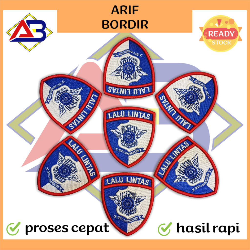 Jual Logo Lantas Terbaru Bordir Timbul x Ready Stock | Shopee Indonesia