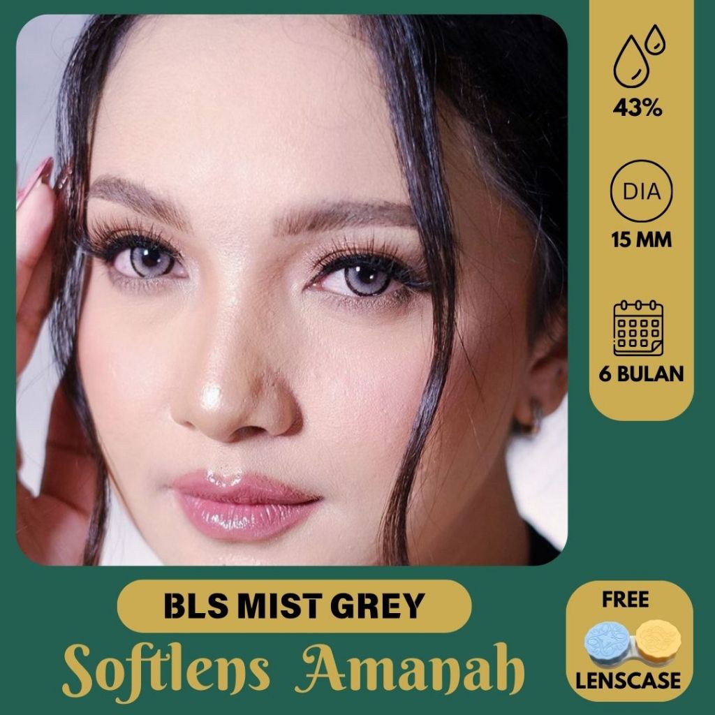 Jual Softlens BLS MIST GREY 15MM / Softlens Amanah / Softlen / Soflen ...