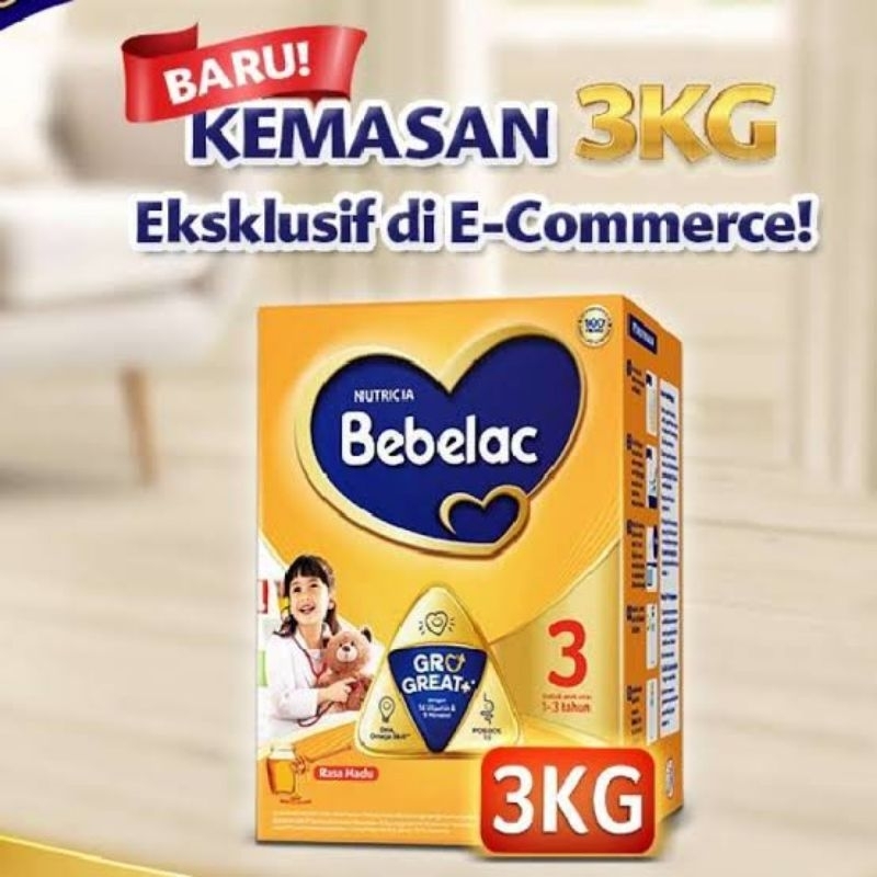 Jual Bebelac 3 Vanila / Madu 3000g (3kg) | Shopee Indonesia