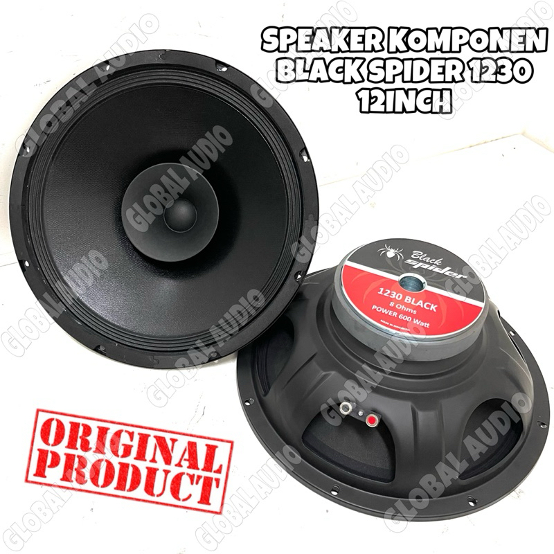 Jual Speaker Komponen BlackSpider 1230 12inch 600watt Original Black spider BS 1230 bs1230 ...