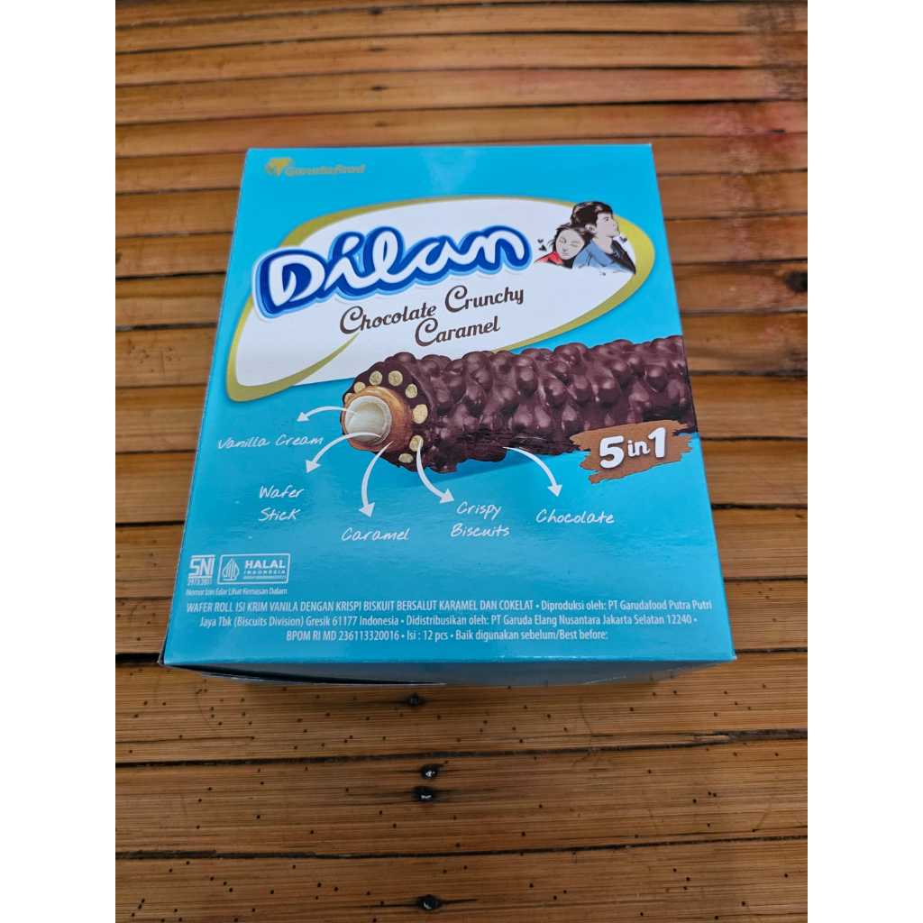 Jual Dilan Choco Crunchy Caramel 12pcs x 24gr (1 Box) | Shopee Indonesia