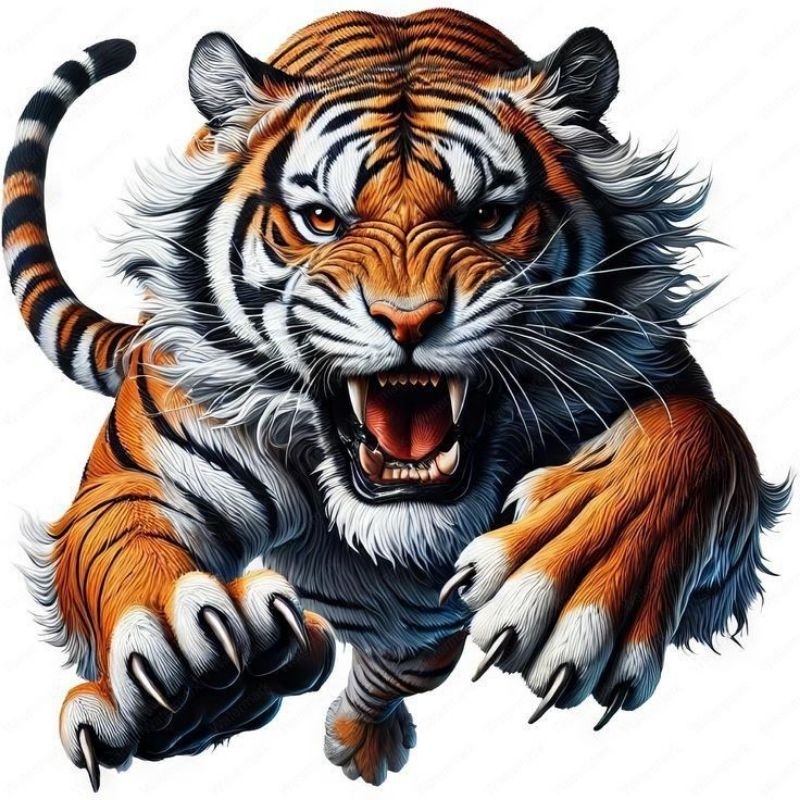 Jual stiker gambar harimau size 20 cm print cut | Shopee Indonesia