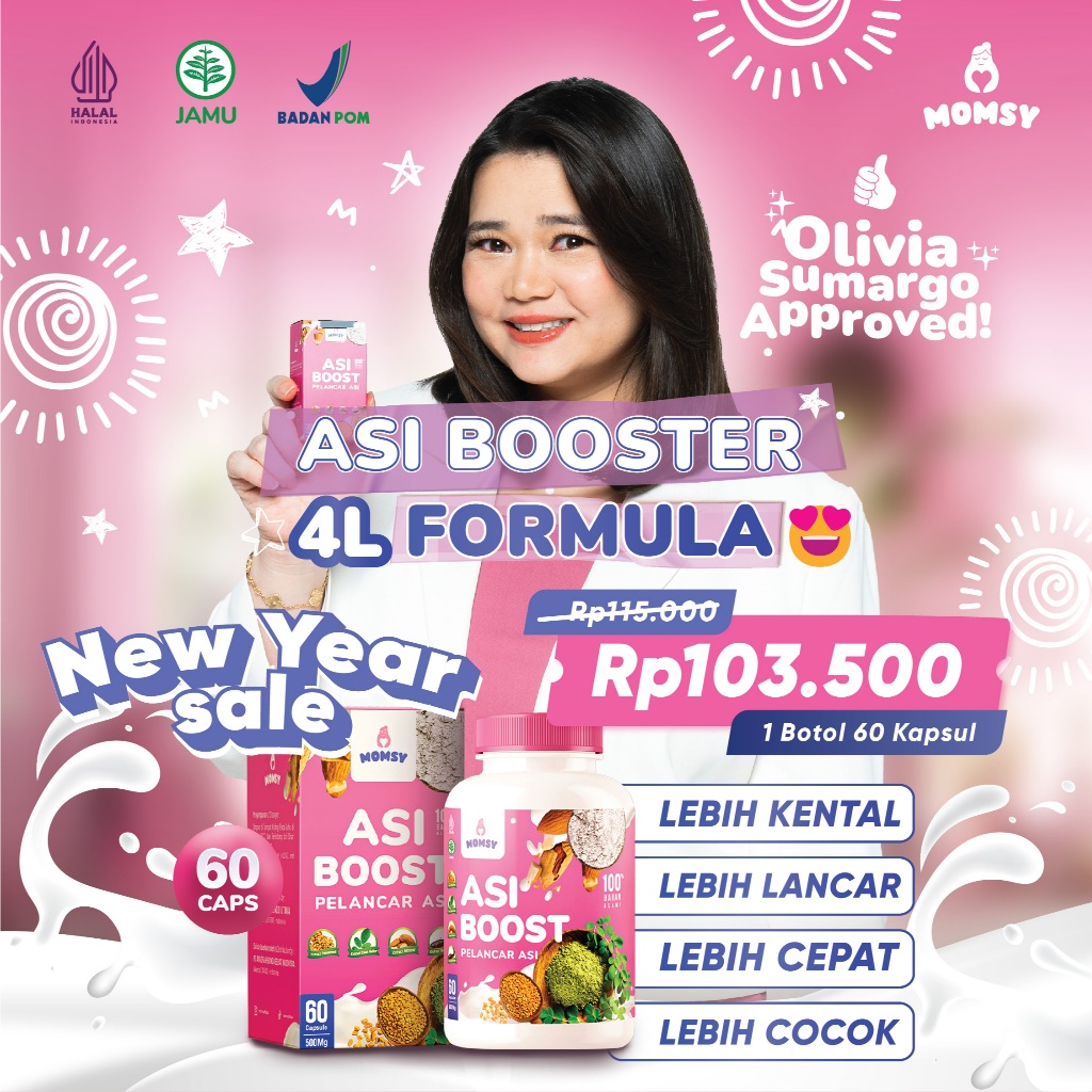 Jual MOMSY Asi Booster 60 Caps Pelancar Asi BPOM Halal Natural Almond ...