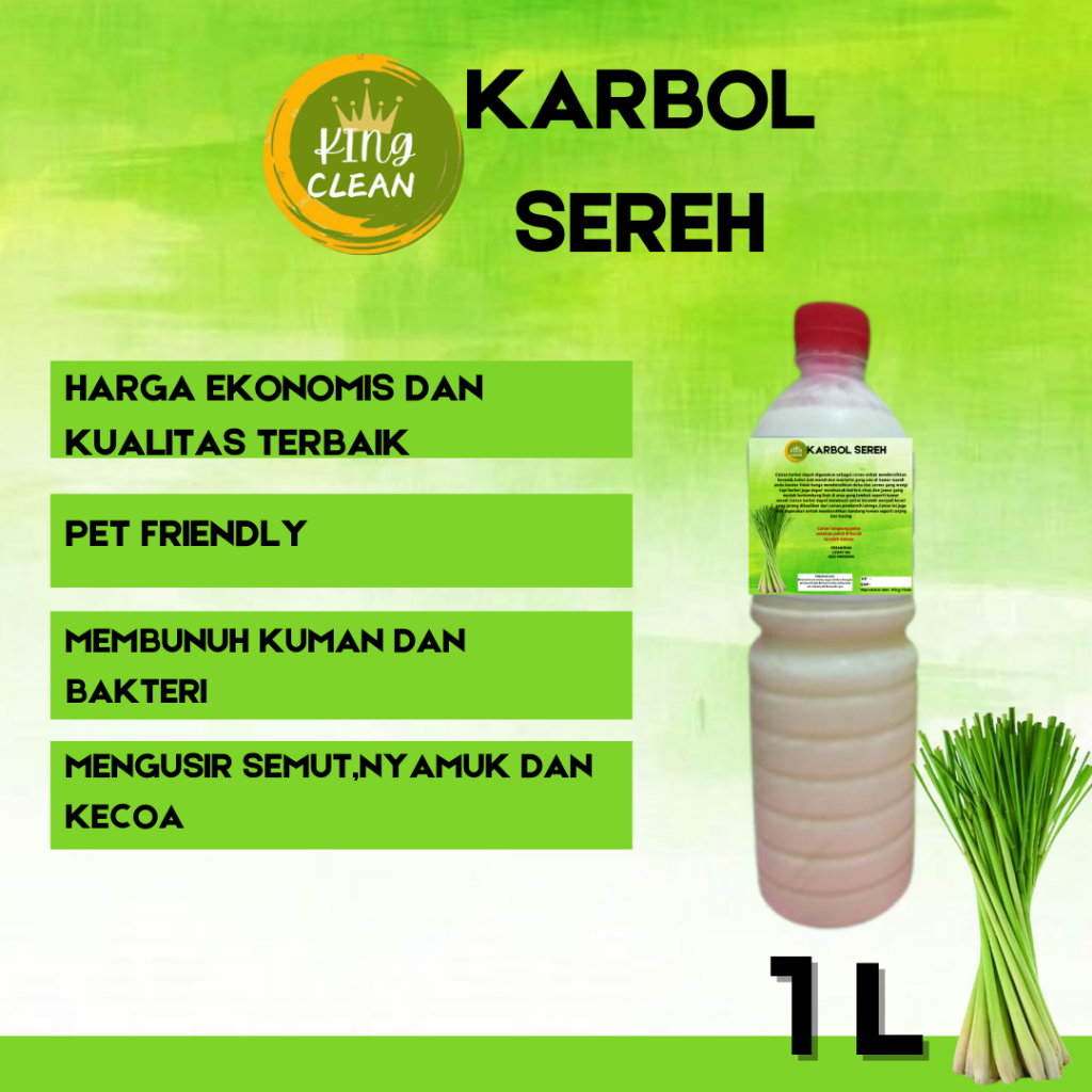 Jual Karbol Sereh / Karbol Lemon / 1 liter | Shopee Indonesia