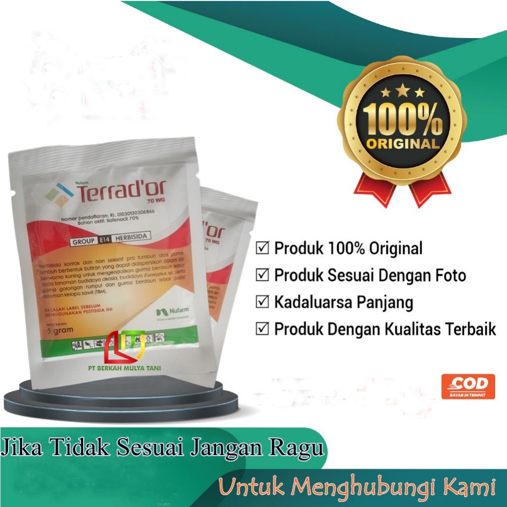 Jual Terrador 70 wg Sachet 5 Gram Herbisida Pembasmi Rumput Lulangan ...