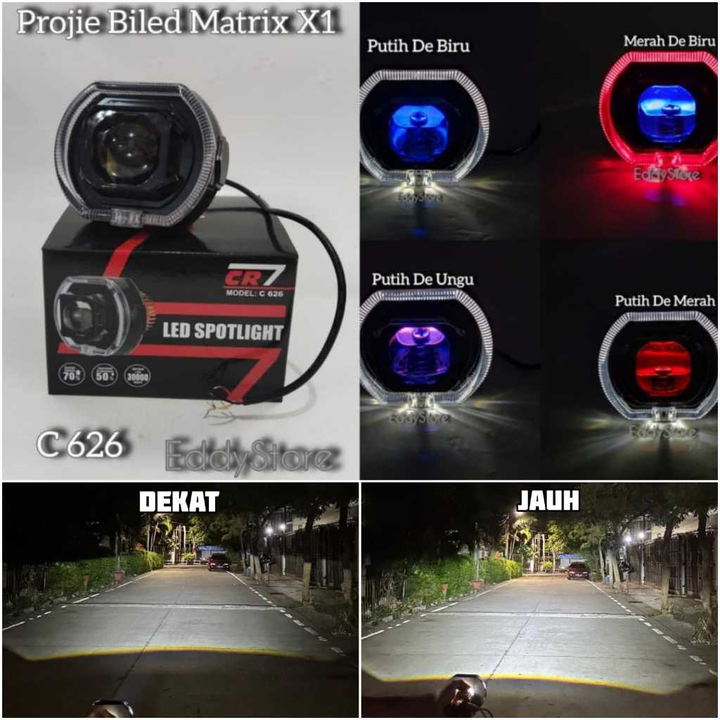 Jual Projie Biled Matrix X1 Terbaru Jauh Dekat Putih Body Black - Plus ...
