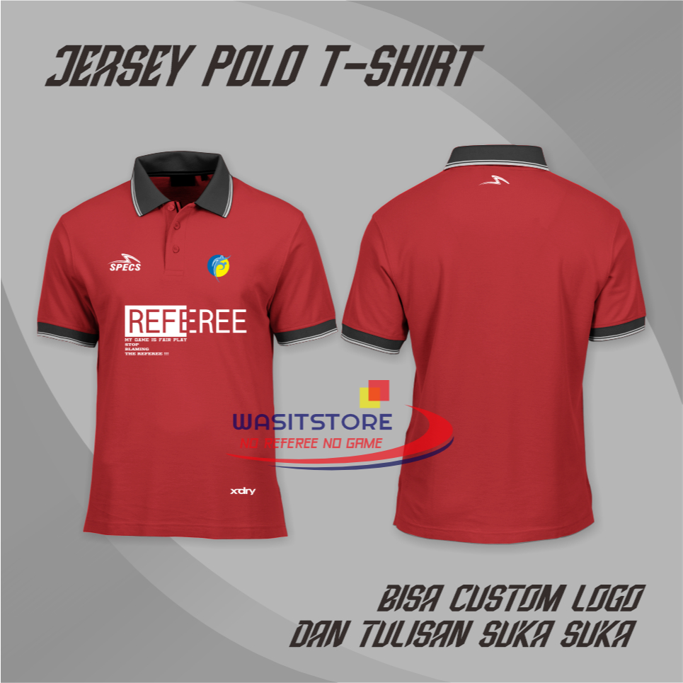 Jual JERSEY KERAH POLO T-SHIRT CUSTOM / BAJU WANGKI HARIAN WASIT ...