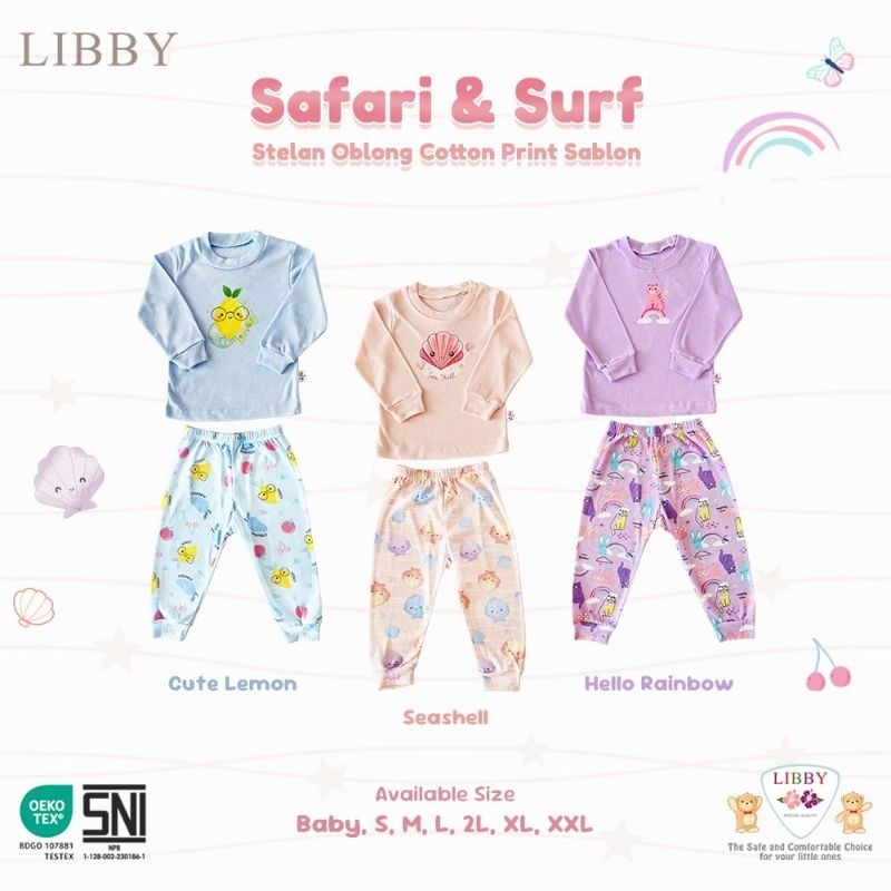 Jual Libby Setelan Tipis Oblong Panjang Celana Panjang | Baju Tidur Newborn - XXL | Boy & Girl ...