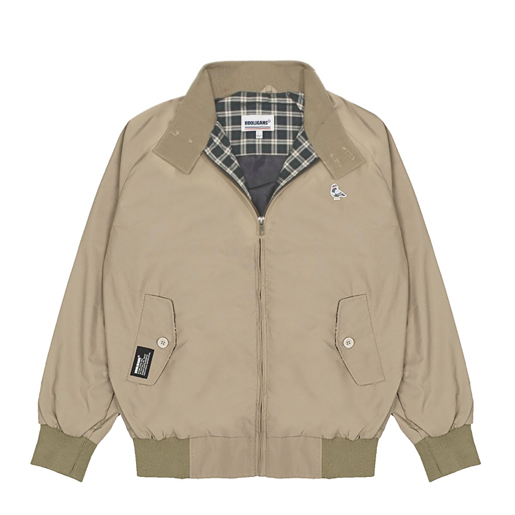 Jual Hooligans Harrington Jacket Harry PJ - Khaki | Shopee Indonesia