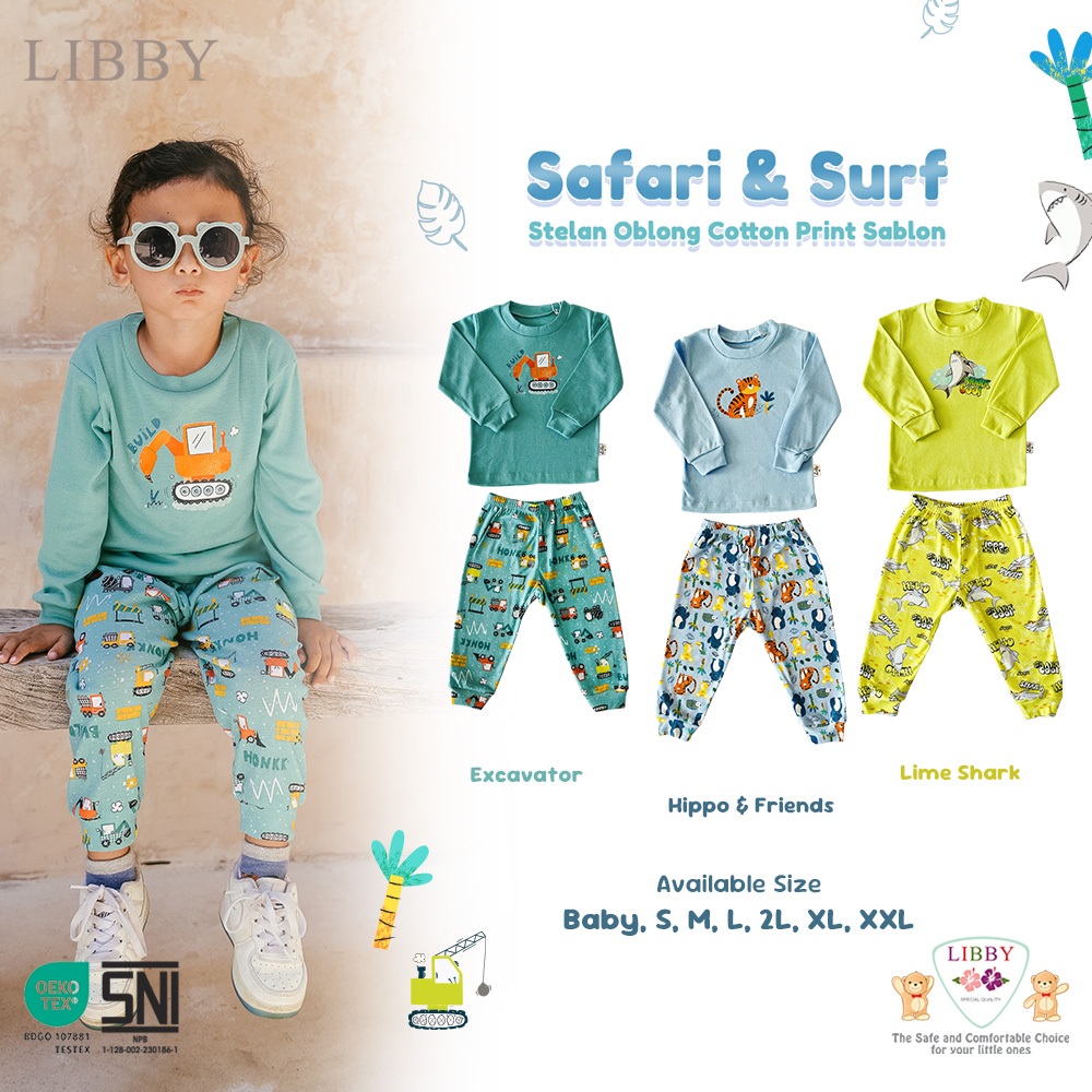 Jual LIBBY Setelan Bayi & Anak Panjang Celana Panjang Cotton Rib Boy Anak Laki-Laki 0-5 Tahun (1 ...