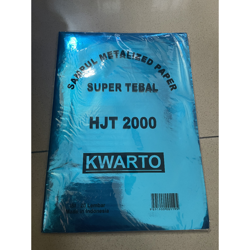 Jual Sampul Metalized Paper Super Tebal HJT 2000 Kwarto (Per 20 Lembar ...