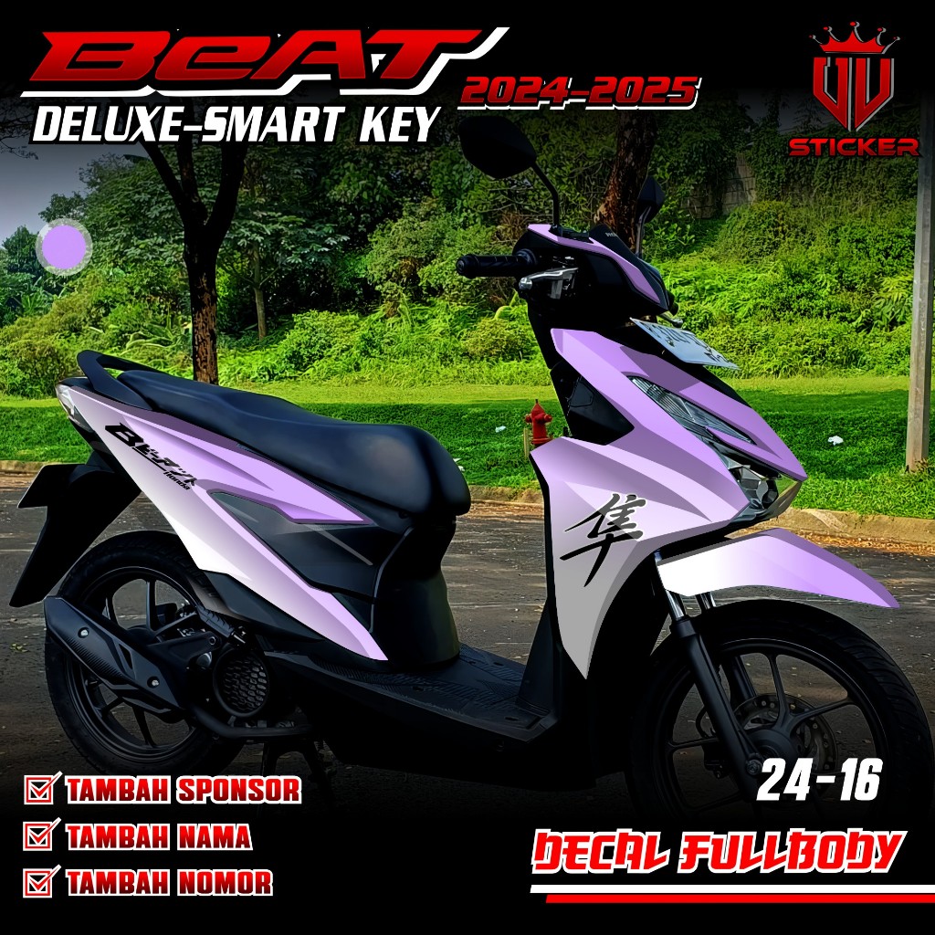 Jual Sticker Decal Full Body Honda Beat DELUXE SMART KEY REMOTE CBS ISS ...