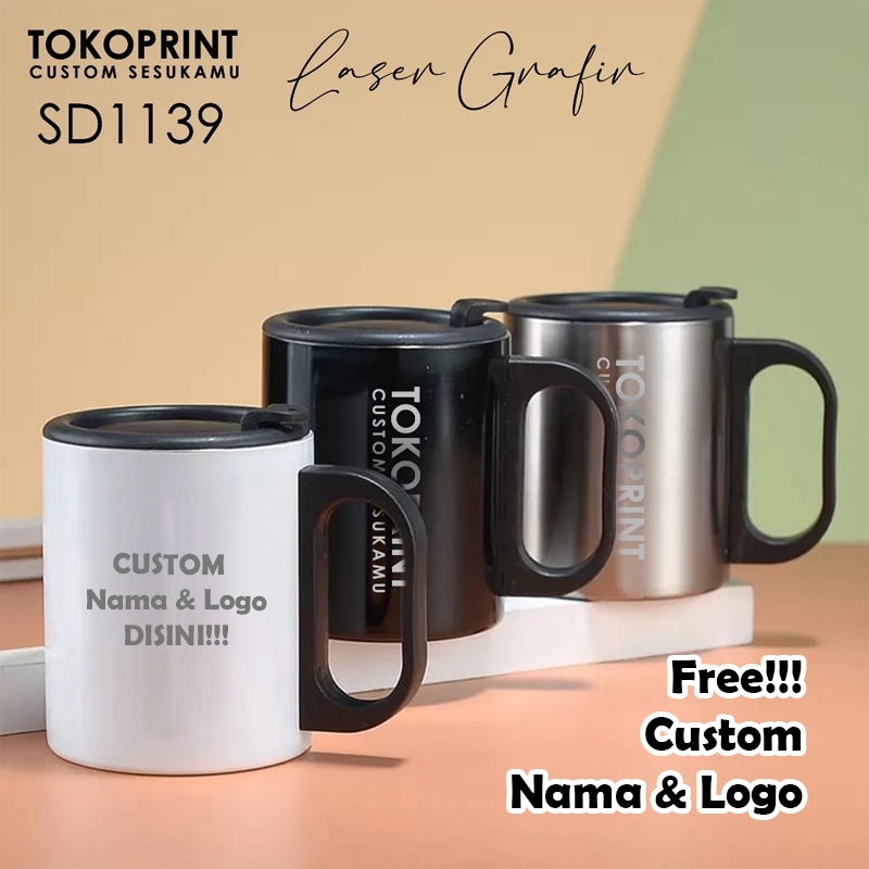 Jual Custom Laser Grafir Mug Gelas Vacum Cangkir Stainless 220ML Kado ...