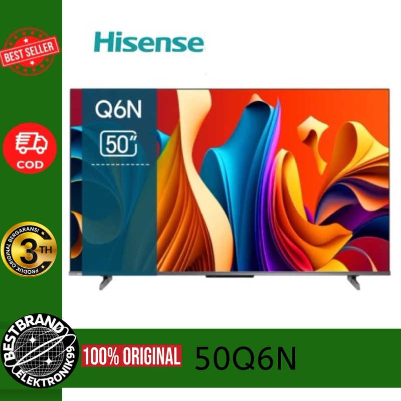 Jual HISENSE 50Q6N 50INCH UHD 4K GOOGLE TV QUANTUM DOT LED Q6N | Shopee ...