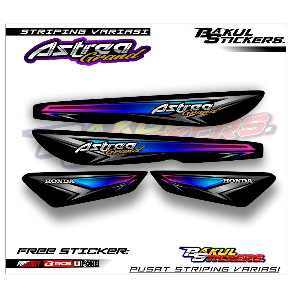 Jual STRIPING VARIASI MOTOR ASTREA GRAND / STIKER LIST MOTOR ASTREA ...