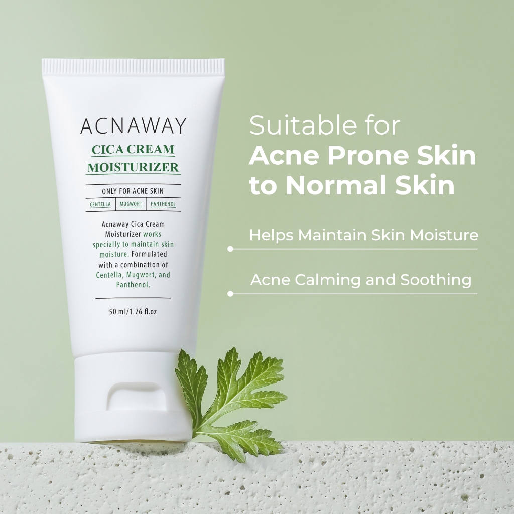 Jual ACNAWAY Cica Cream Moisturizer – Pelembab Wajah Kulit Berjerawat ...