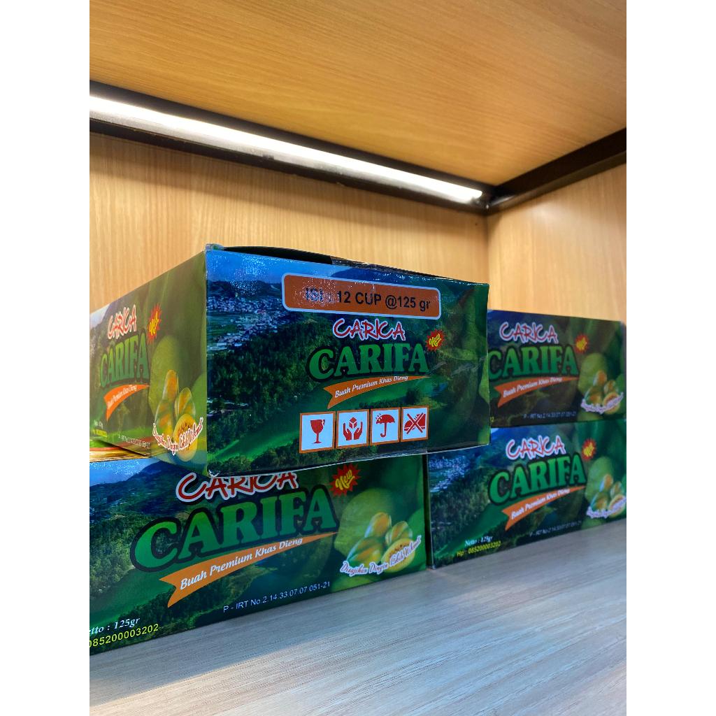 Jual Carica Carifa Dus isi 12, asli dari buah Carica Dieng dan gula ...