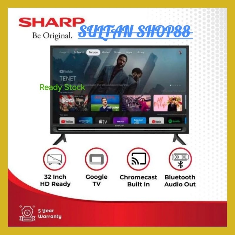 Jual SHARP LED TV ANDROID GOOGLE TV 2T-C32EG1I 32 INCH DIGITAL TV I SHARP GOOGLE TV 2TC32EG1I ...