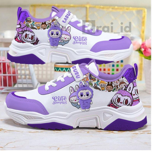 Jual Sepatu Labubu Anak Perempuan Sepatu Sneaker Labubu Ungu Series ...
