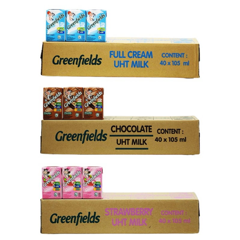 Jual Greenfields UHT Susu Kotak 105ml x 40 - Kartonan | Shopee Indonesia