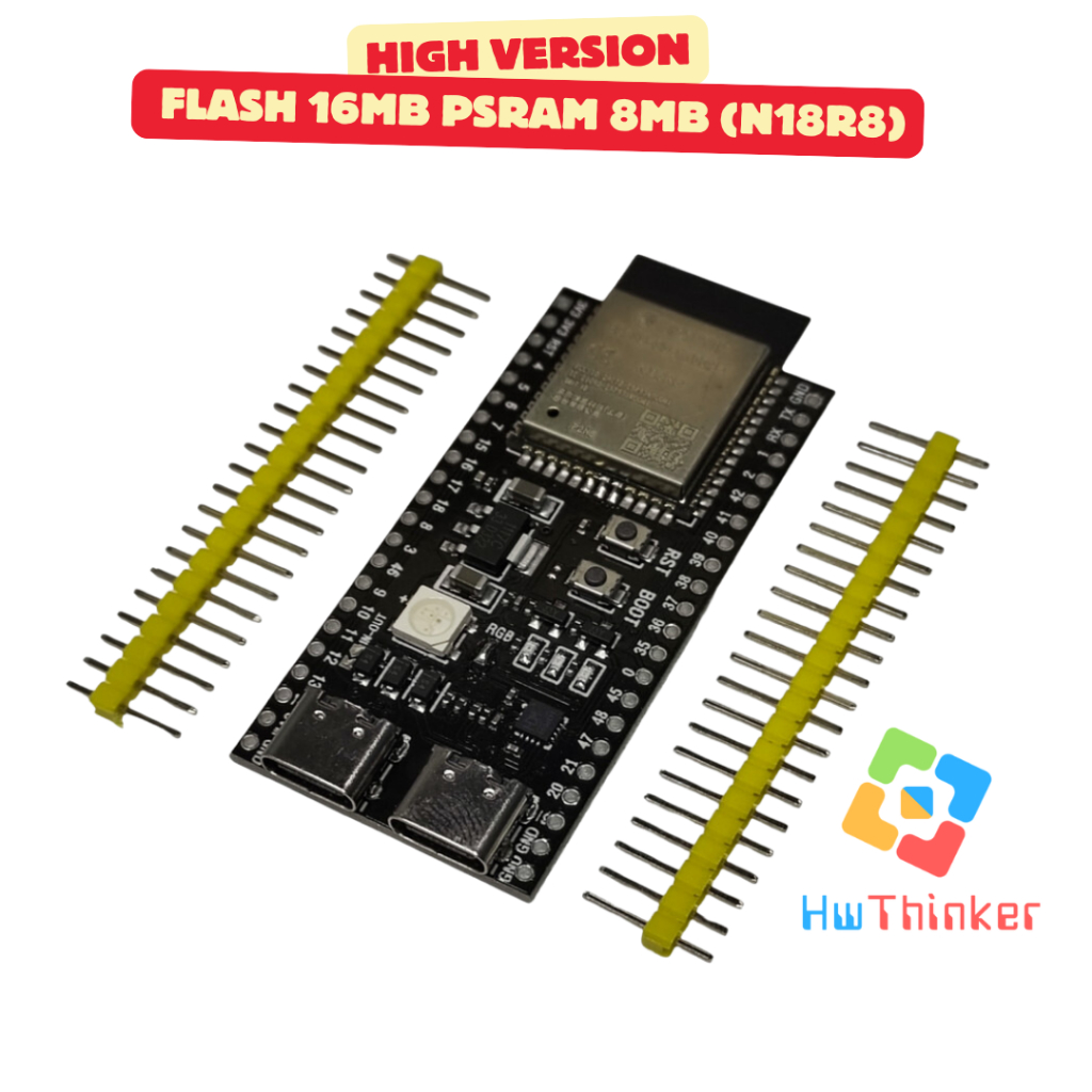 Jual Esp32 S3 N16r8 Esp32 S3 Devkitc 1 Type C Esp32 S3 Wroom Psram
