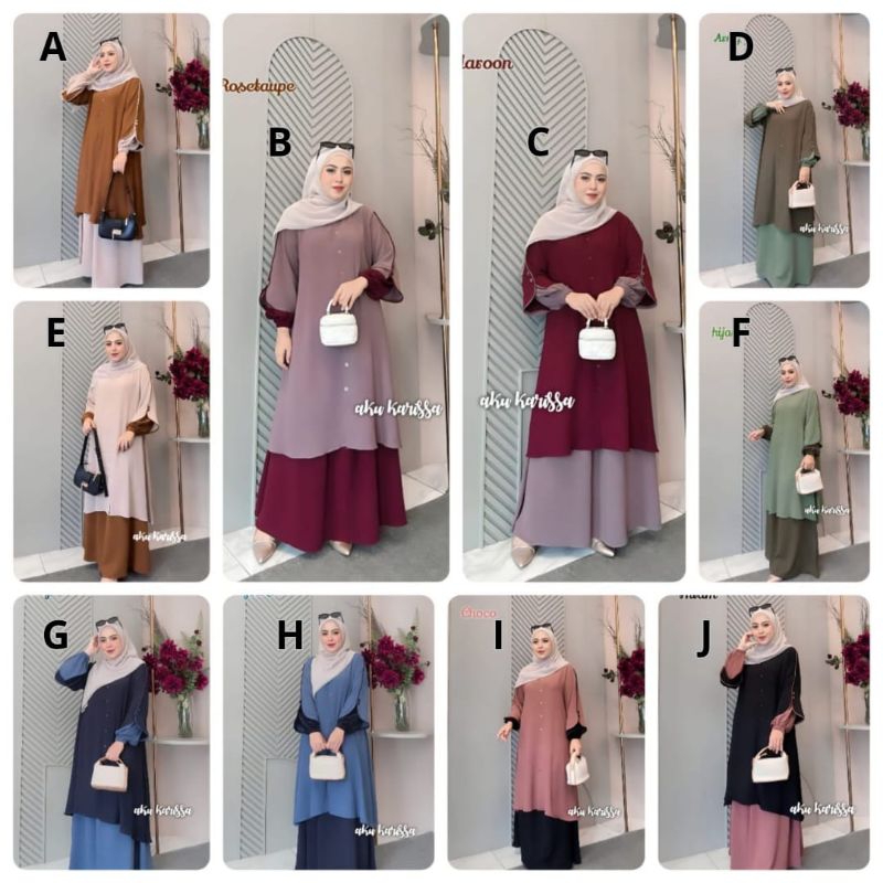 Jual Azmiya Set Rok Malaysia By Aku Karissa | Shopee Indonesia