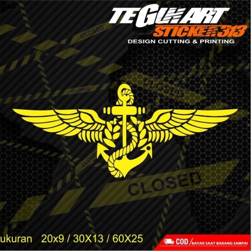 Jual STICKER CUTTING PUSPENERBAL BREVET PENERBANG TNI AL | Shopee Indonesia