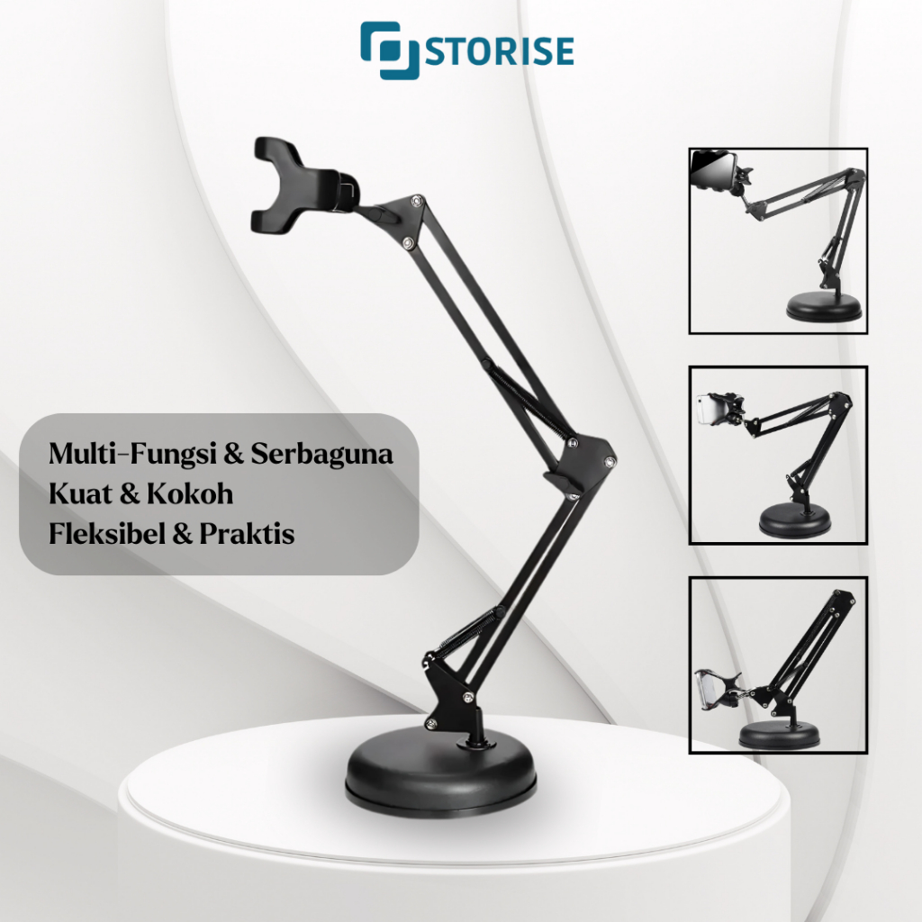 Jual STORISE Holder Meja Phone Stand Holder Multifungsi Standing Meja ...