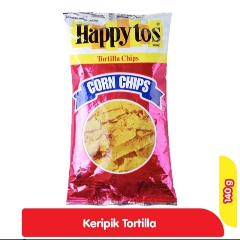 Jual Happy Tos Corn Chips 140g Keripik Tortilla Merah | Shopee Indonesia