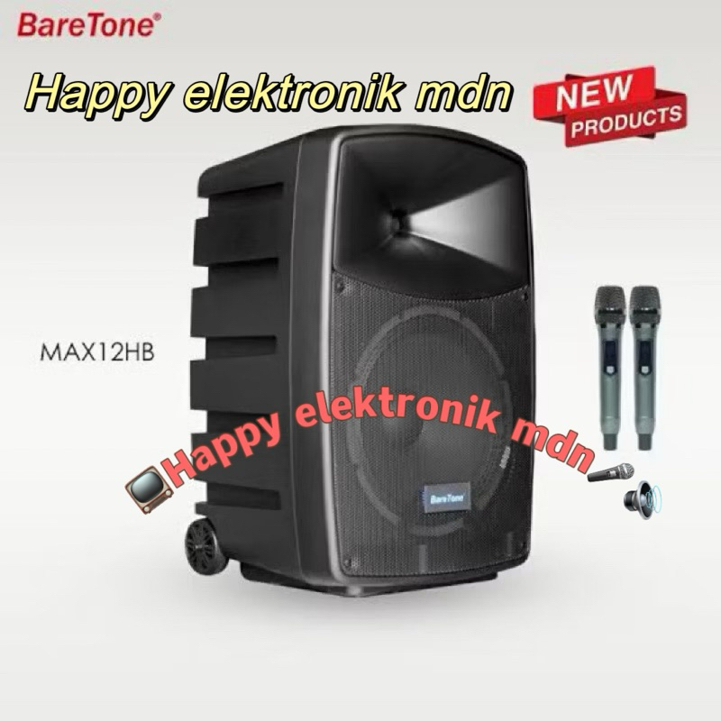 Jual BARETONE SPEAKER PORTABLE 12 inch BARETONE Max 12 HB Baretone ...