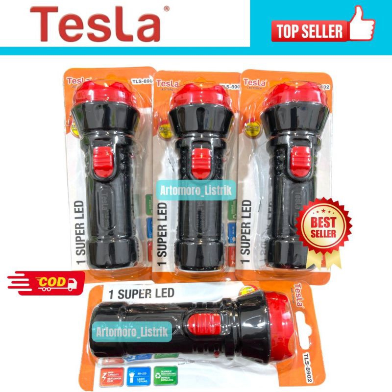 Jual (Paket 5PCS)Senter TESLA TLS-8902/Senter Mini/Senter Camping ...