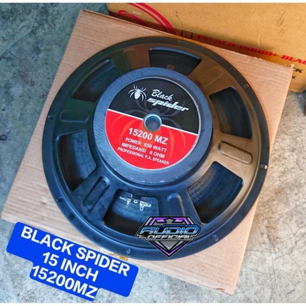 Jual Spiker BLACK SPIDER 15" 15200 MZ / Speaker Blackspider 15 inch ...