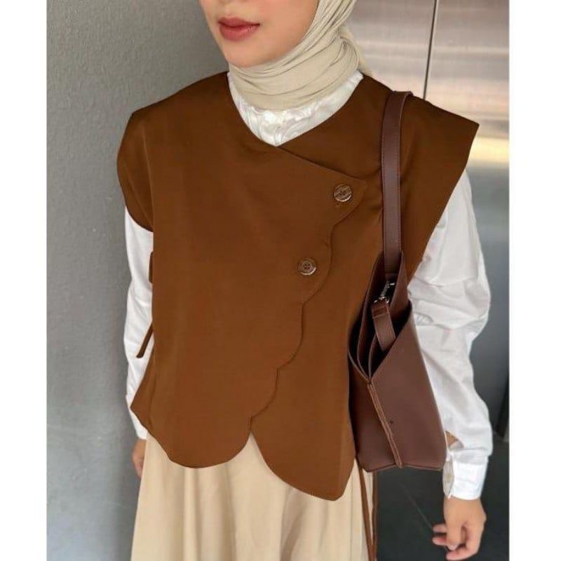 Jual VEST KOREAN STYLE/VEST KEKINIAN/VEST WANITA BAHAN PREMIUM/VEST ...
