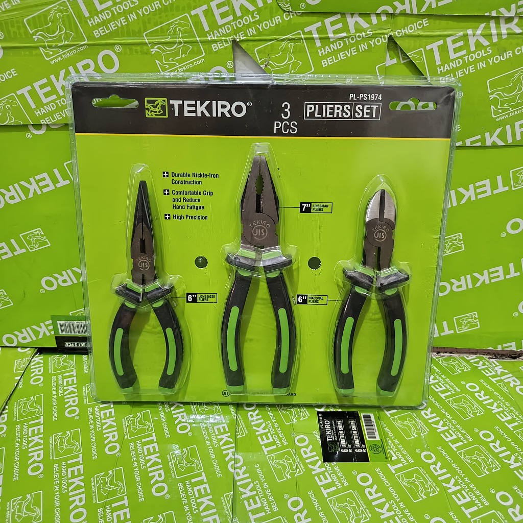 Jual Tekiro Paket Lengkap / TEKIRO Tang SET Kombinasi 7" + Potong 6 ...